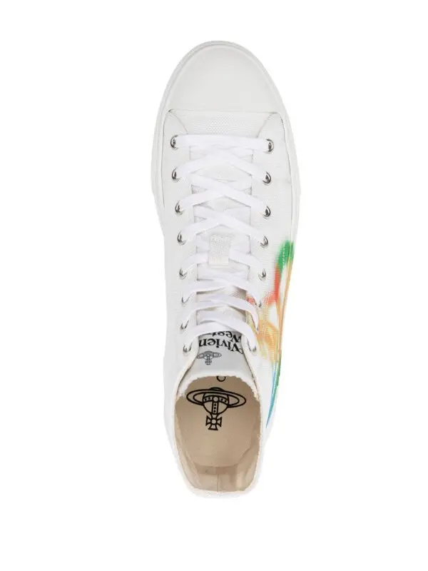VIVIENNE WESTWOOD Plimsoll High-top Sneakers - White