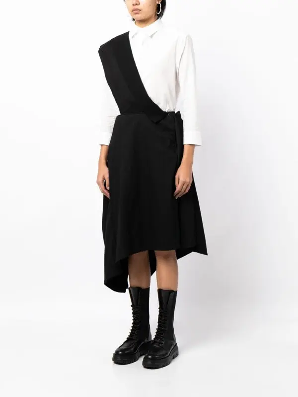 Yohji Yamamoto Asymmetric Cotton Dress