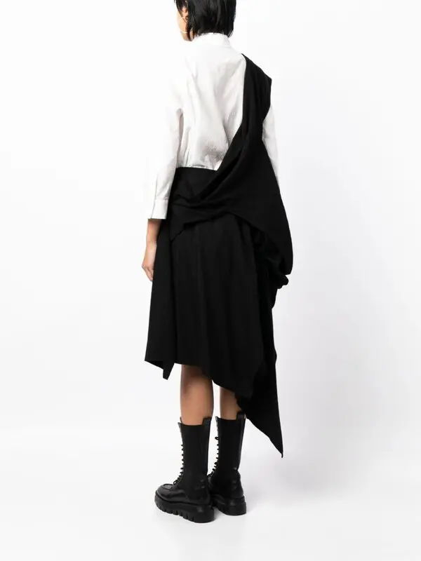 Yohji Yamamoto Asymmetric Cotton Dress
