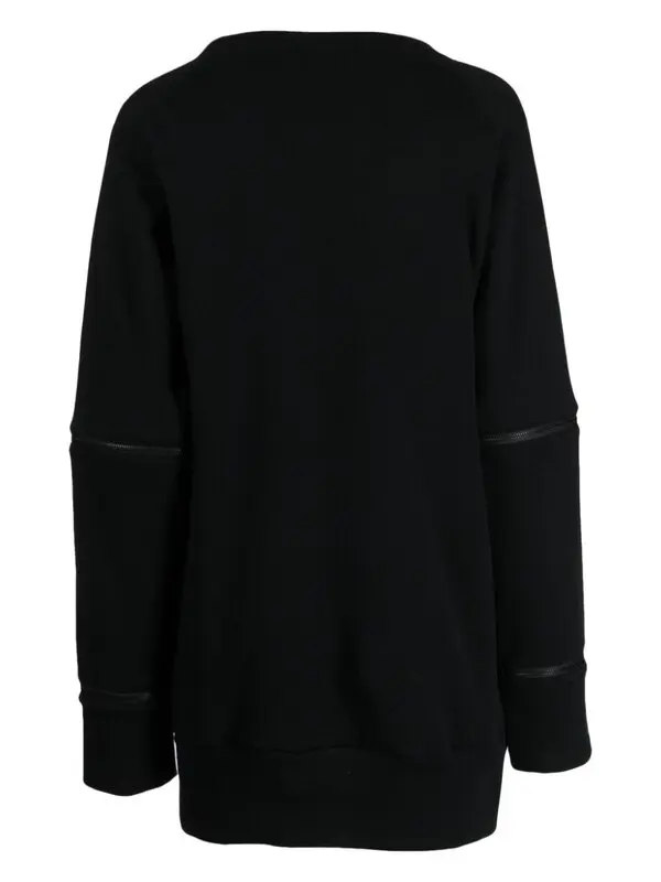 Y’s Zip-detail Cotton Sweatshirt