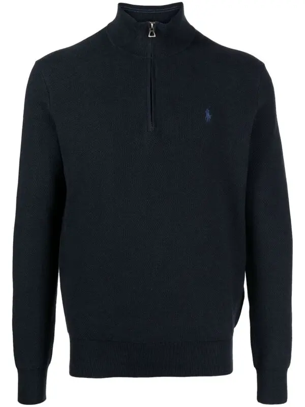 Polo Ralph Lauren Logo-embroidered Sweatshirt - Blue