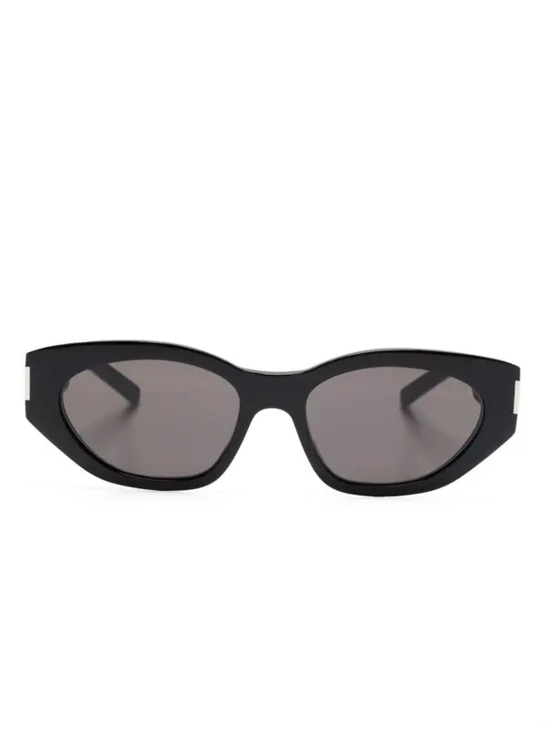 Saint Laurent Oval-frame Sunglasses - Black