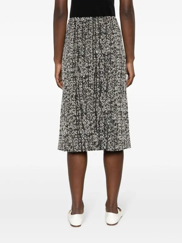 LANVIN Textured-finish Mid-rise Skirt