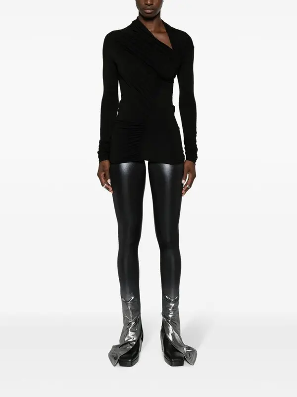 Rick Owens Metallic Flared Trousers
