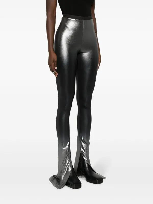 Rick Owens Metallic Flared Trousers