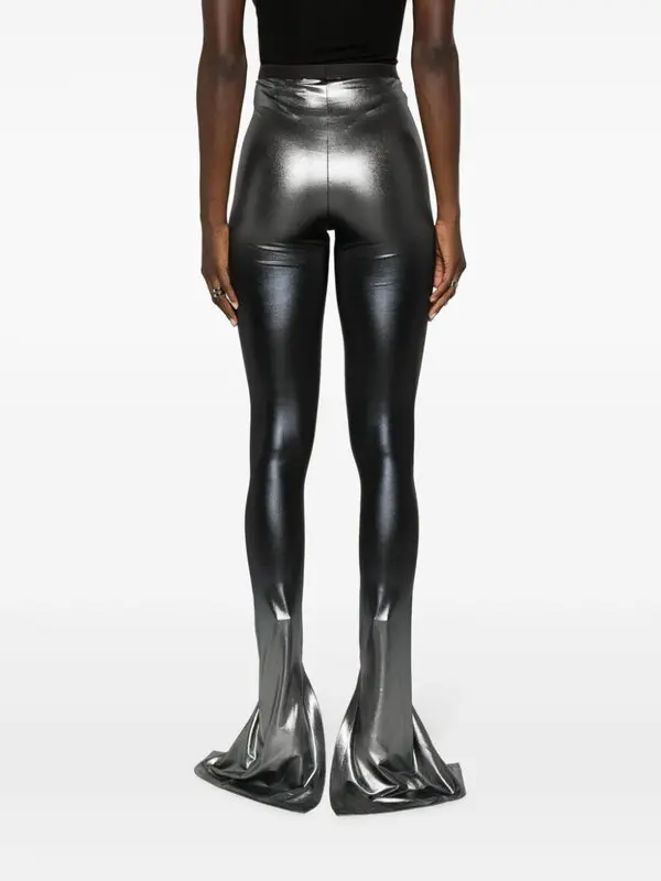 Rick Owens Metallic Flared Trousers