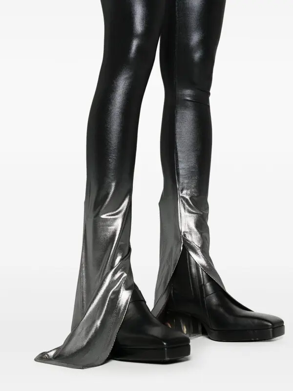 Rick Owens Metallic Flared Trousers