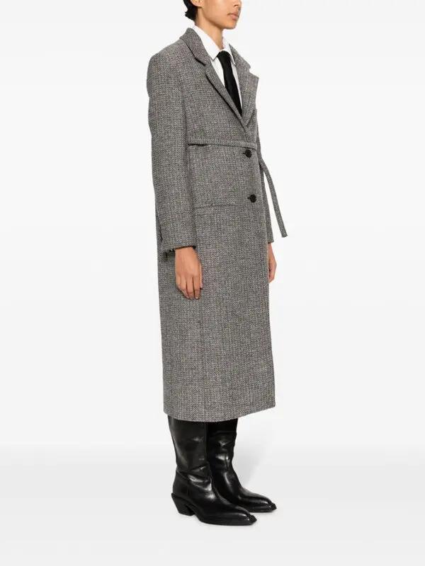 COURREGES Strap-detail Tailored Coat