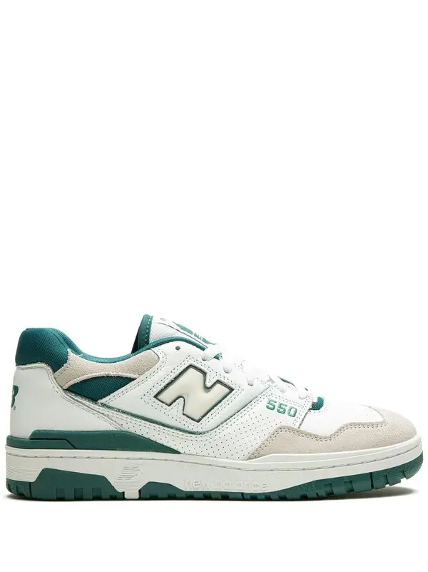 NEW BALANCE 550 Vintage Teal Sneakers - White