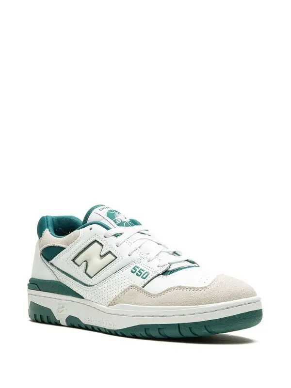 NEW BALANCE 550 Vintage Teal Sneakers - White