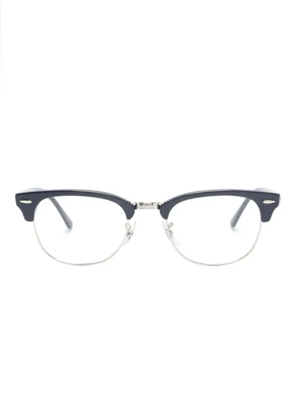 Ray-ban Clubmaster Round-frame Glasses - Blue