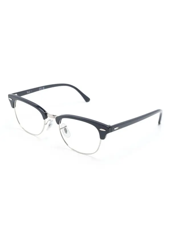 Ray-ban Clubmaster Round-frame Glasses - Blue