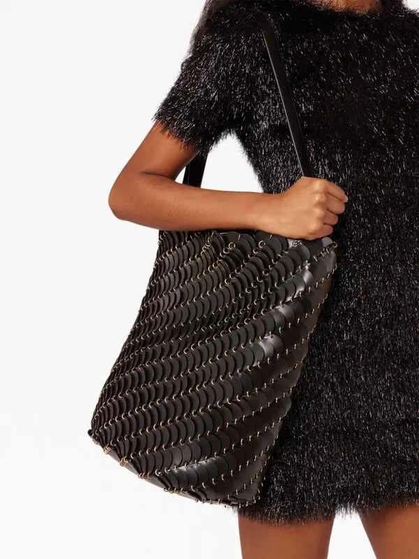 Rabanne Pacoïo Leather Bucket Bag