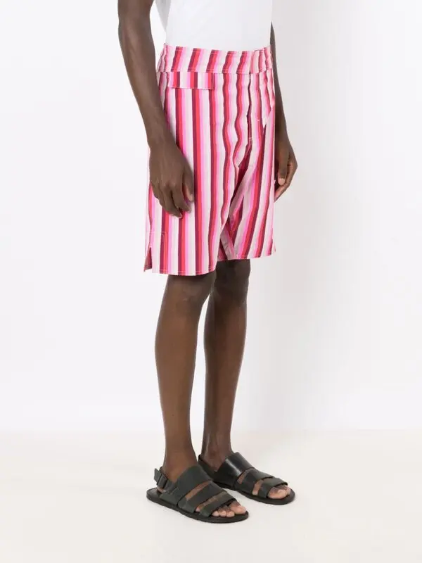 AMIR SLAMA Striped Bermuda Shorts
