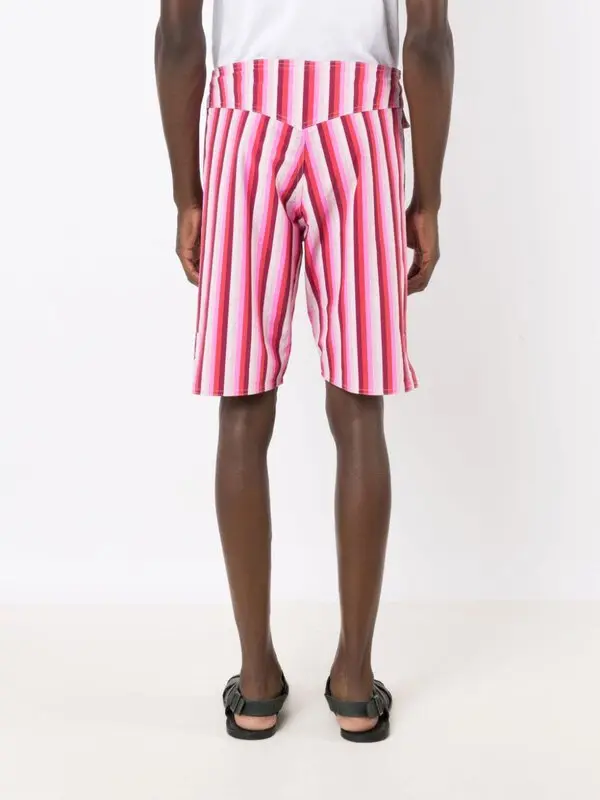 AMIR SLAMA Striped Bermuda Shorts