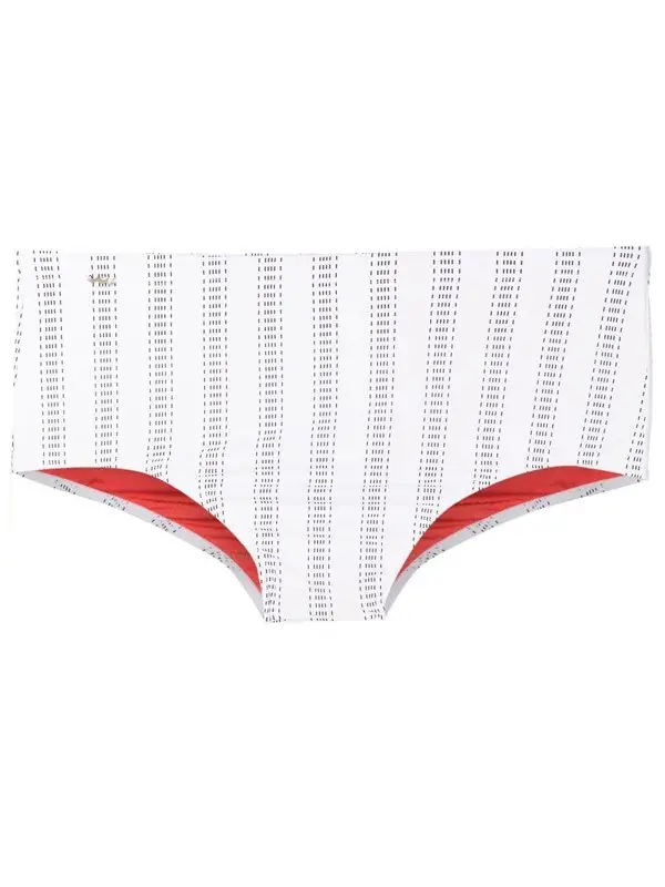 AMIR SLAMA Abstract-print Swim Trunks - White