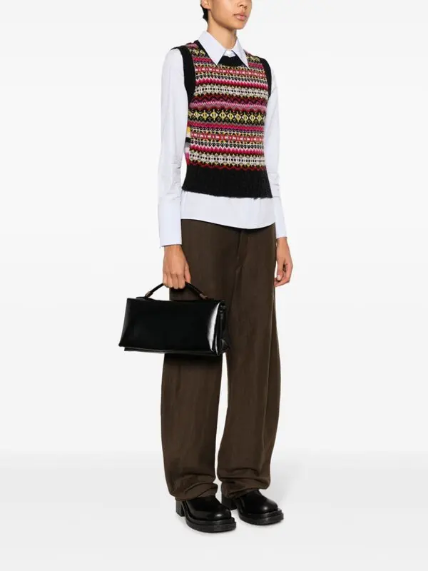 Marni Prisma Leather Tote