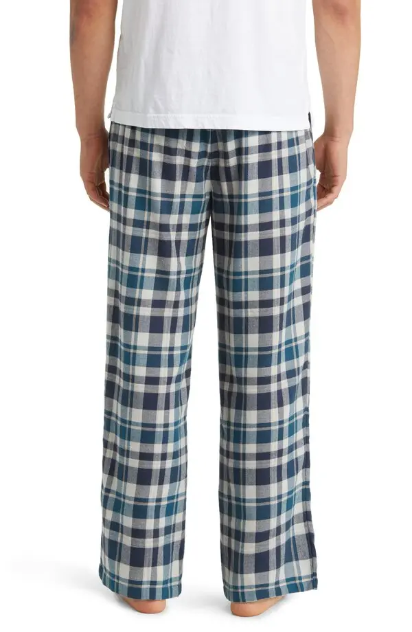 Nordstrom Flannel Pajama Pants - Blue Ceramic Tartan Plaid