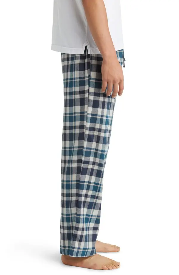 Nordstrom Flannel Pajama Pants - Blue Ceramic Tartan Plaid
