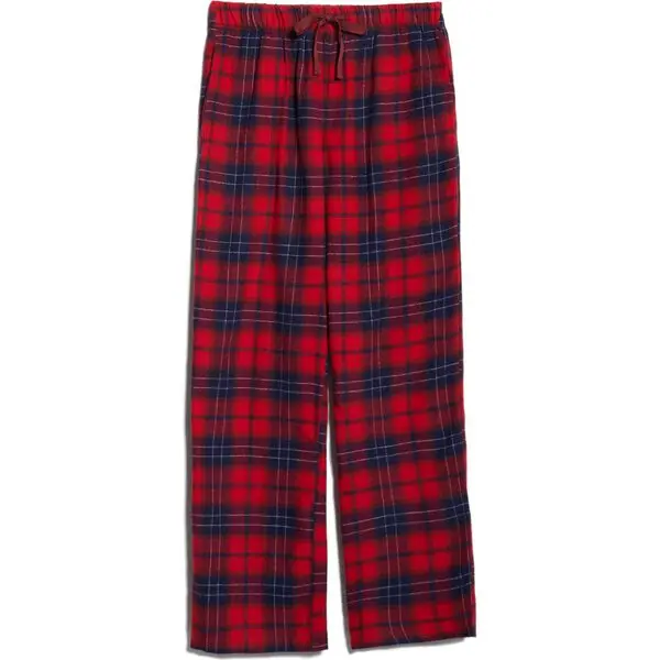 Nordstrom Flannel Pajama Pants - Red- Navy Noel Plaid