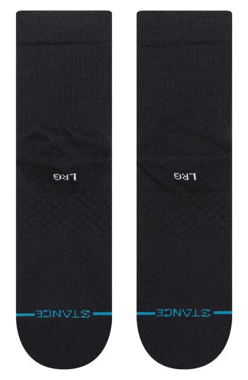 Stance Icon Quarter Crew Socks 3 Pack - Black
