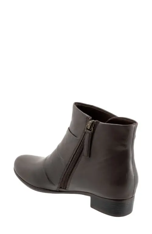 Trotters Mila Bootie - Dk Brown