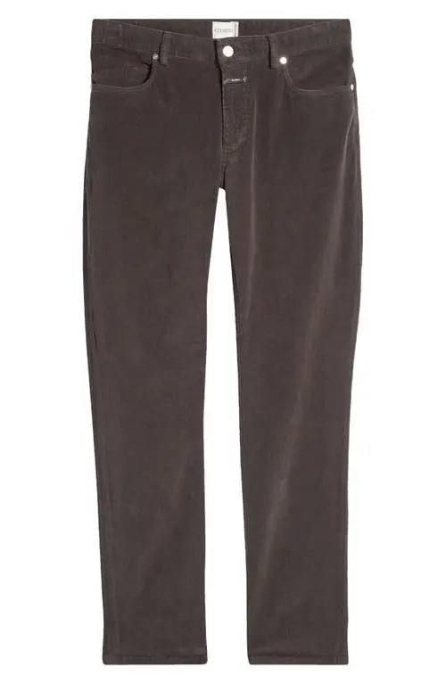 Closed Unity Slim-fit Cotton-blend Corduroy Pants - Charcoal