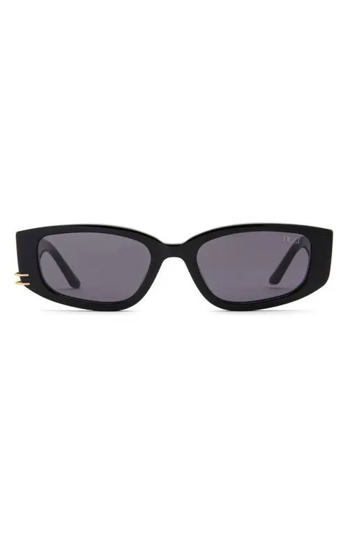 Dezi Cuffed Square Sunglasses - Black / Gold Midnight Smoke