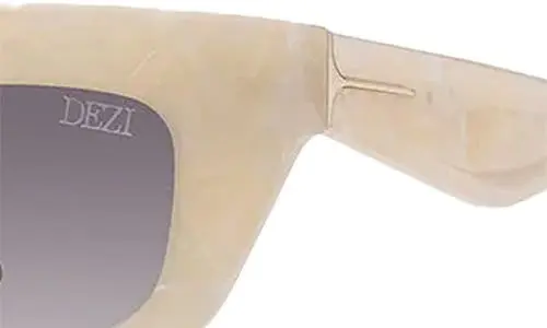 Dezi On Read 49mm Cat Eye Sunglasses - Limestone/smoke Faded