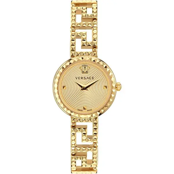 Versace Greca Goddess Bracelet Watch - Ip Yellow Gold