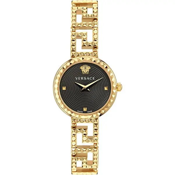 Versace Greca Goddess Bracelet Watch - Ip Yellow Gold