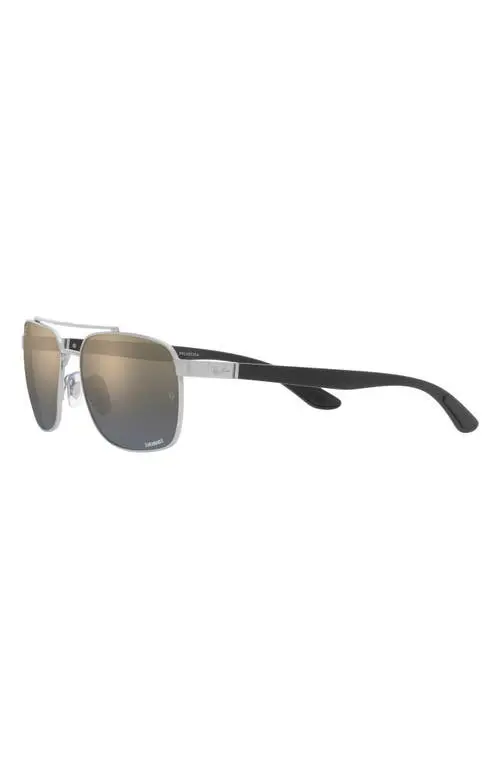 Ray-ban 59mm Gradient Polarized Sunglasses - Silver