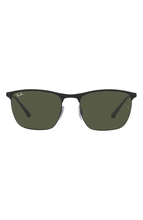 Ray-ban 57mm Square Sunglasses - Matte Black