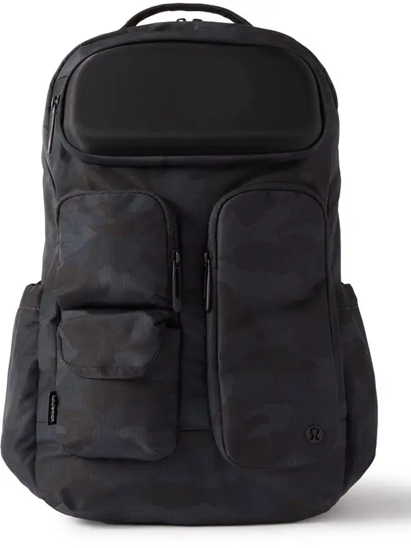 camo lululemon bag Lululemon Cruiser Camouflage-Print Ripstop Backpack - Black