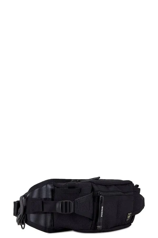 Porter-Yoshida & Co Heat Waist Bag In Black | Editorialist