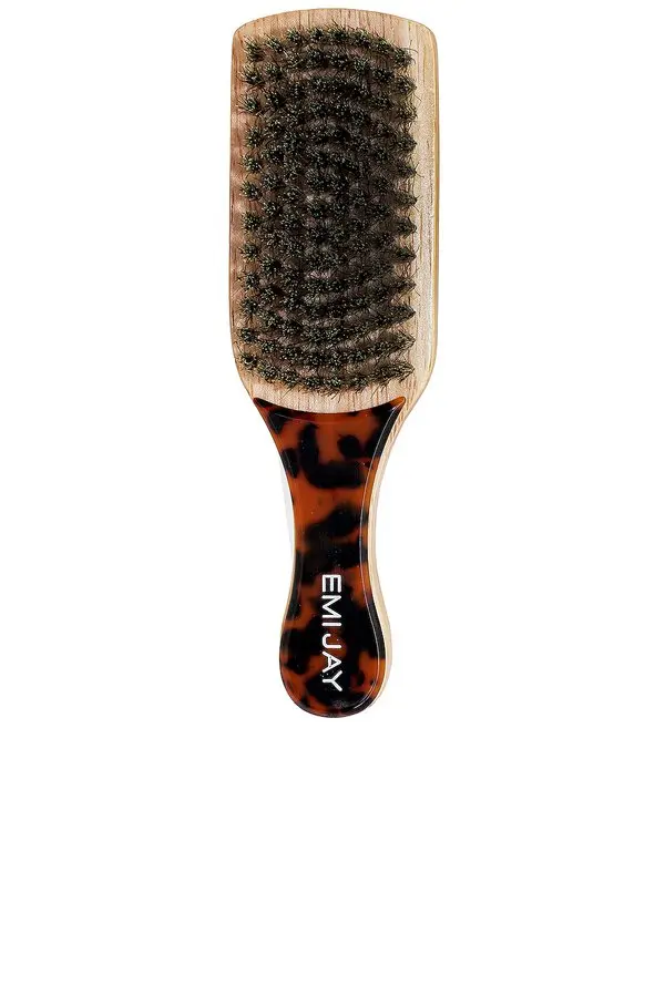 EMI JAY Mini Boar Bristle Brush In Brown - Tortoise
