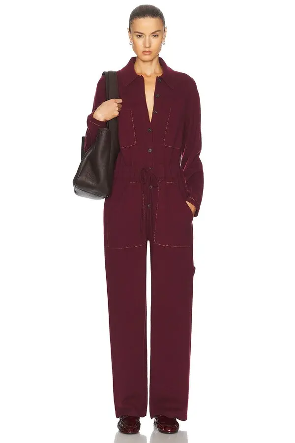 Guest In Residence Everywear 2.0 Cashmere Coverall - Plum