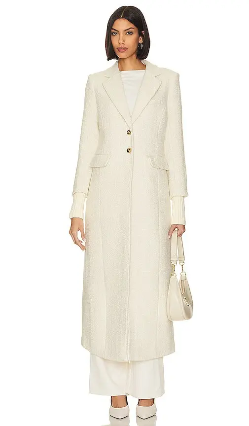 FAVORITE DAUGHTER City Coat - White Boucle