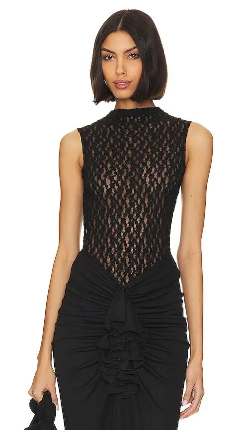 BUCI Sheer Lace Tank