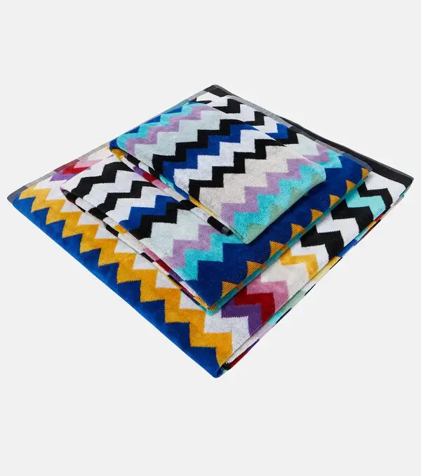Missoni Cyrus Set Of 3 Cotton Towels - Multicoloured