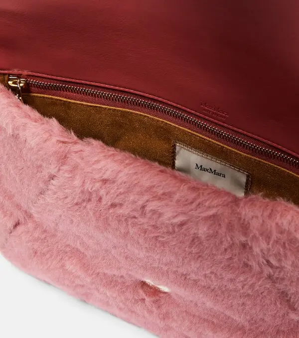 Max Mara Alpaca, Wool, And Silk Teddy Clutch - Pink - 30% Off