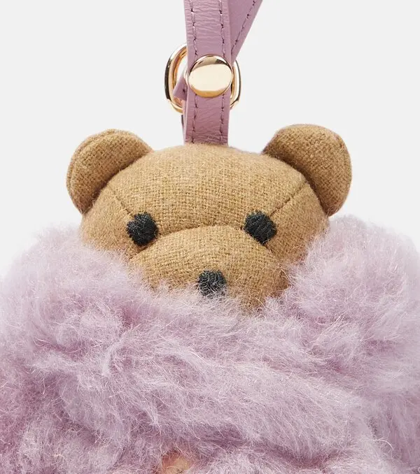 Max Mara Teddy Bag Charm In Purple - 20% Off | Editorialist
