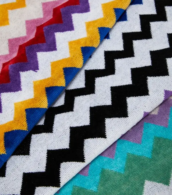Missoni Cyrus Set Of 5 Zigzag Cotton Terry Towels - Multicoloured