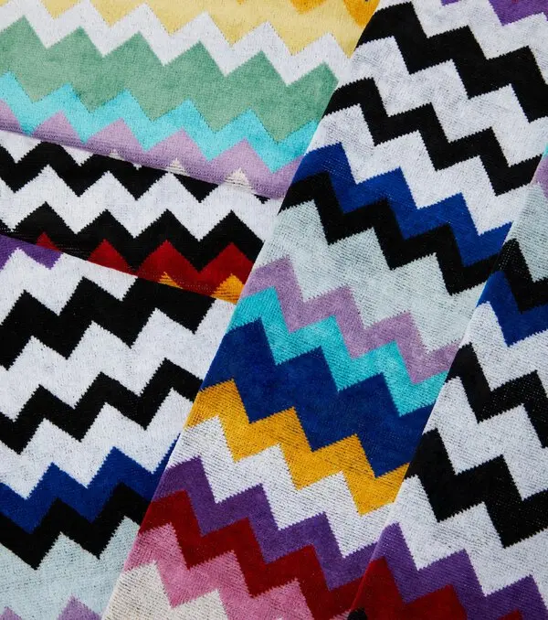 Missoni Cyrus Set Of 5 Zigzag Cotton Terry Towels - Multicoloured