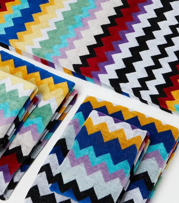 Missoni Cyrus Set Of 5 Zigzag Cotton Terry Towels - Multicoloured