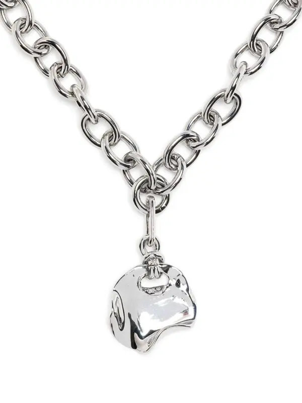 CAPSULE ELEVEN Desert Melted Coin Pendant Necklace - Silver