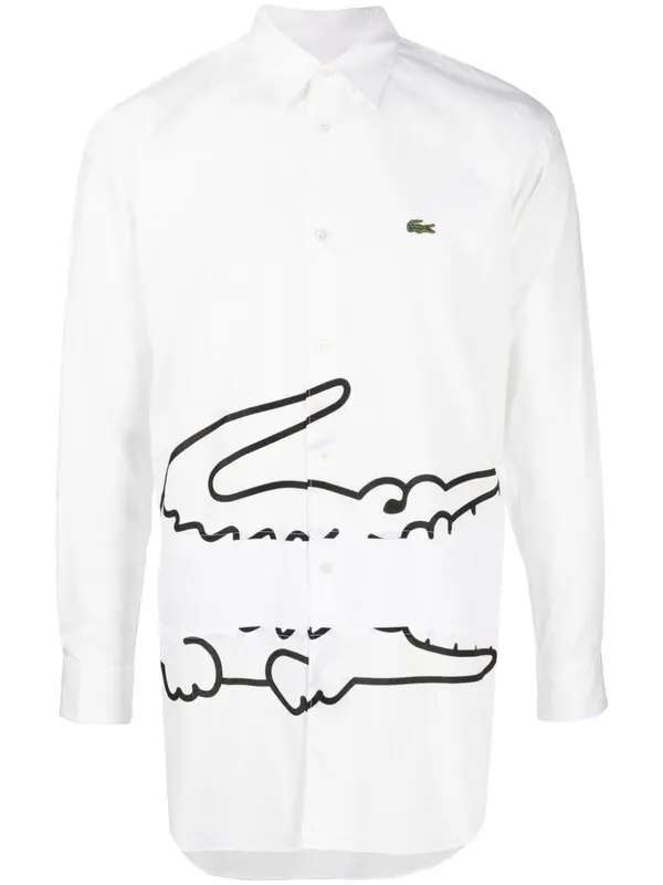 Comme Des Garçons X Lacoste Cotton Shirt - White