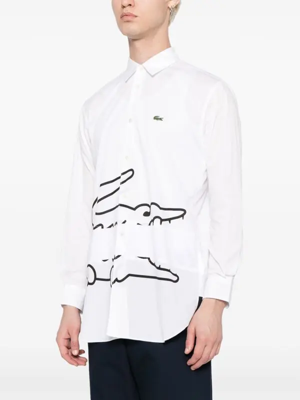 Comme Des Garçons X Lacoste Cotton Shirt - White