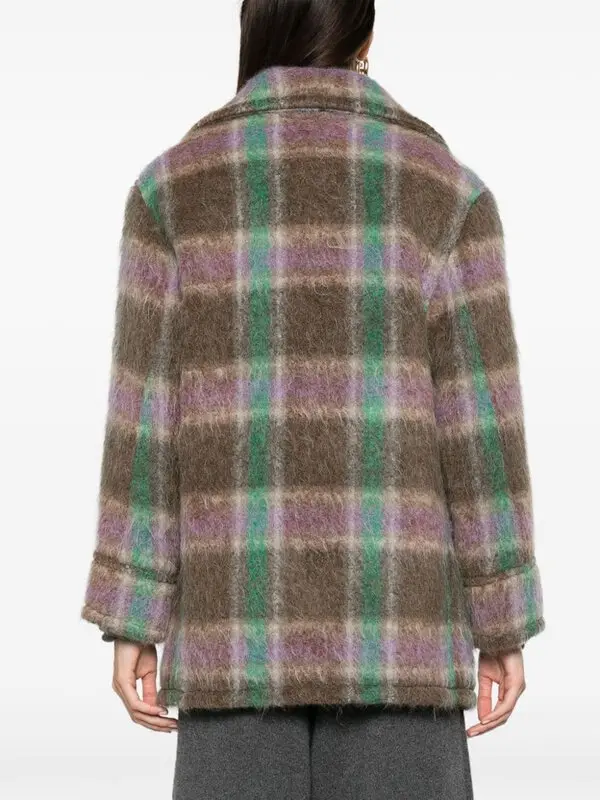 Smythe Plaid Check Double-breasted Coat