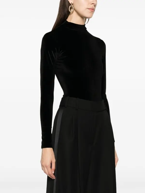 ATU BODY COUTURE Velvet Bodysuit - Black